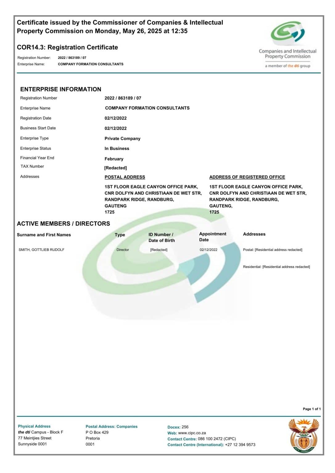 Company Formation Consultants – CIPC Company Registrations